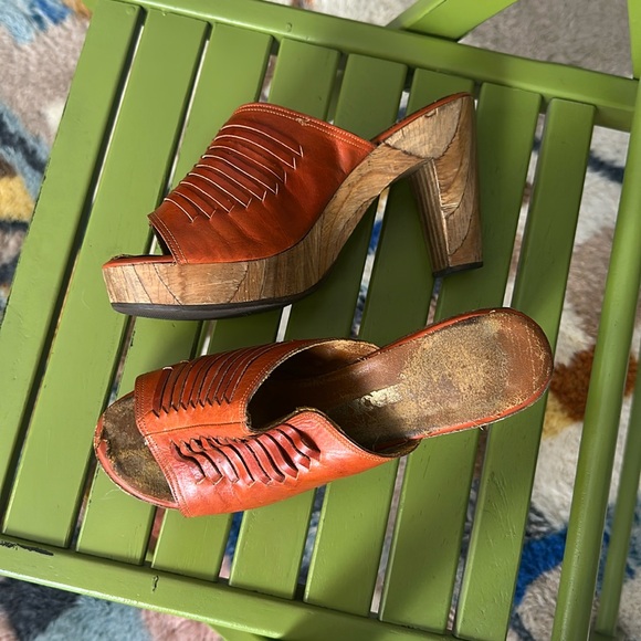 freebird | Shoes | Vintage 7s Heeled Mules | Poshmark